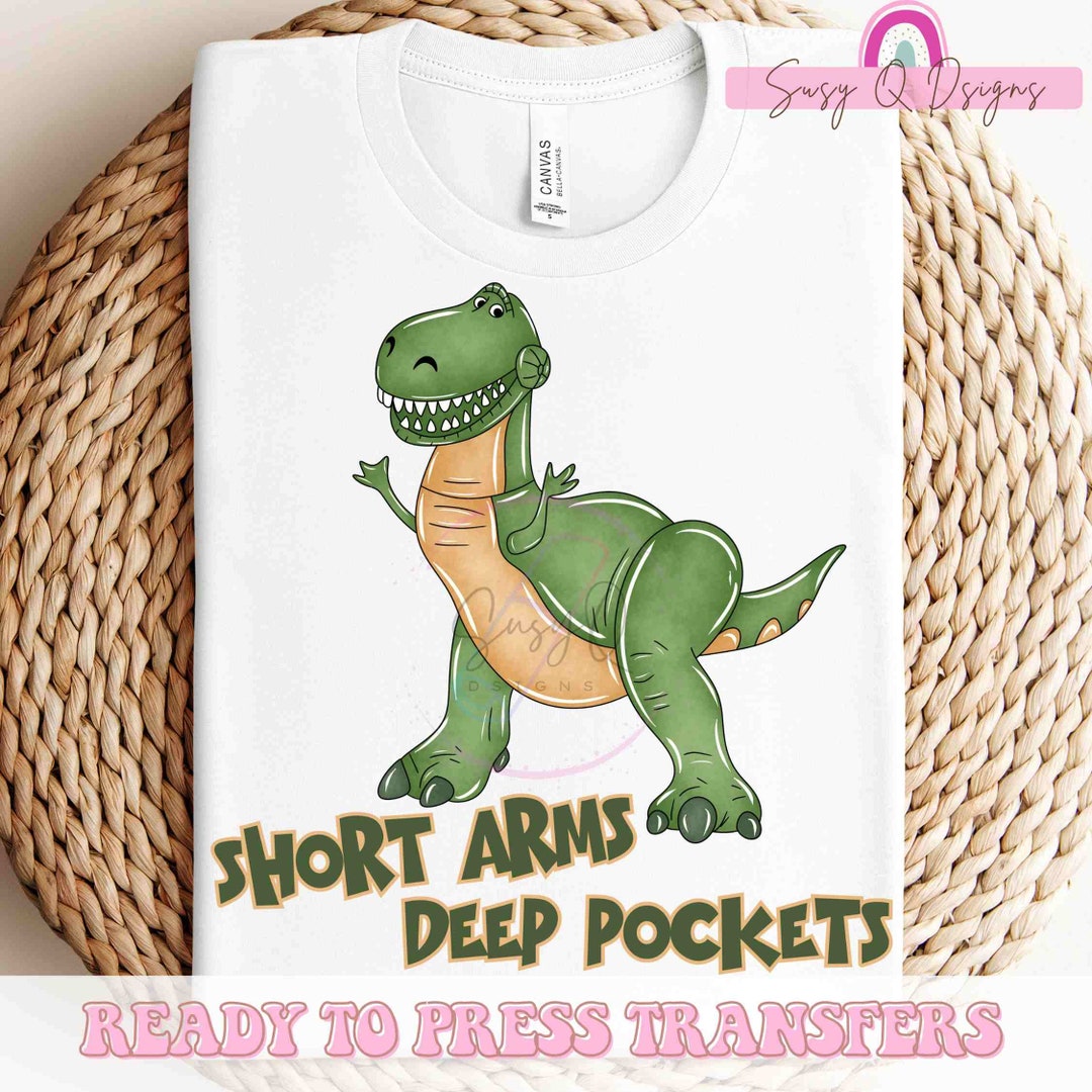 Short Arms Deep Pockets Rex HTV and Sublimation Image Transfer, Disney ...