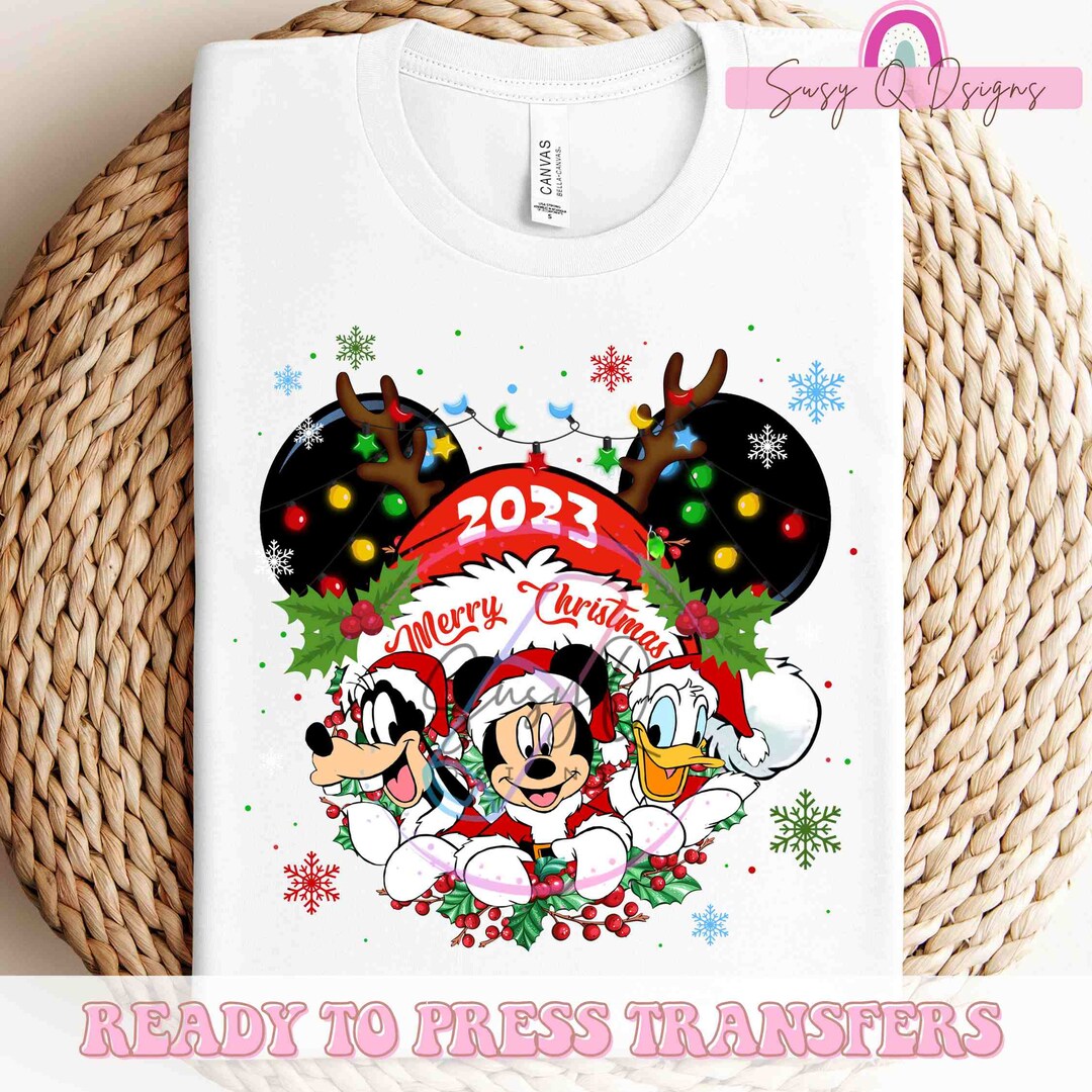 Ready to Press 2023 Christmas Mickey and Friends HTV and Sublimation ...