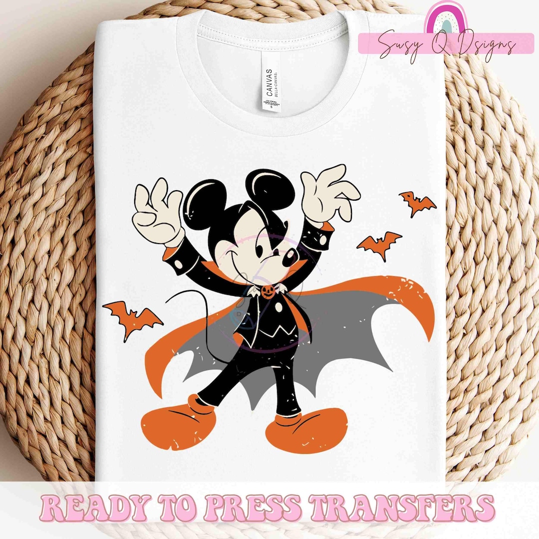 Mickey Vampire Halloween Party HTV and Sublimation Image Transfer ...