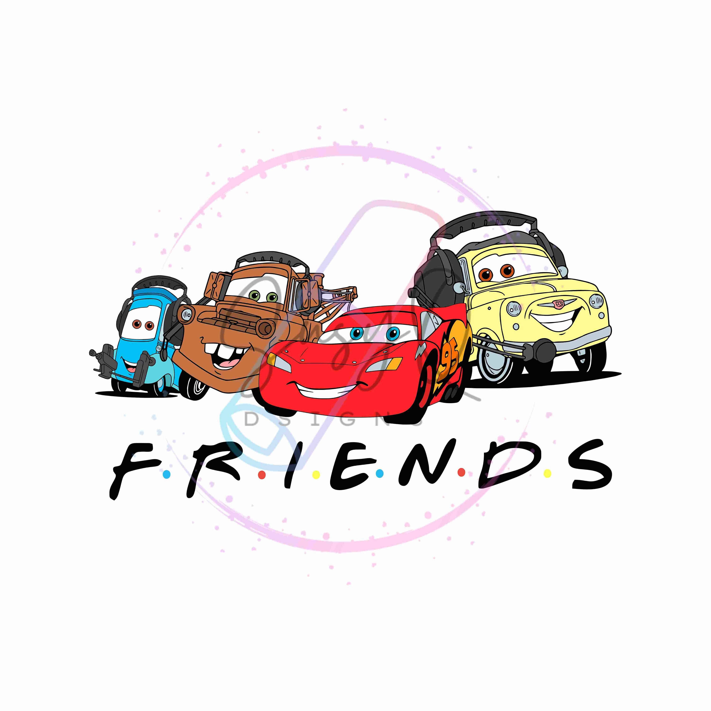 Cars Friends Image Transfers Cars Htv and Sublimation Prints - Etsy