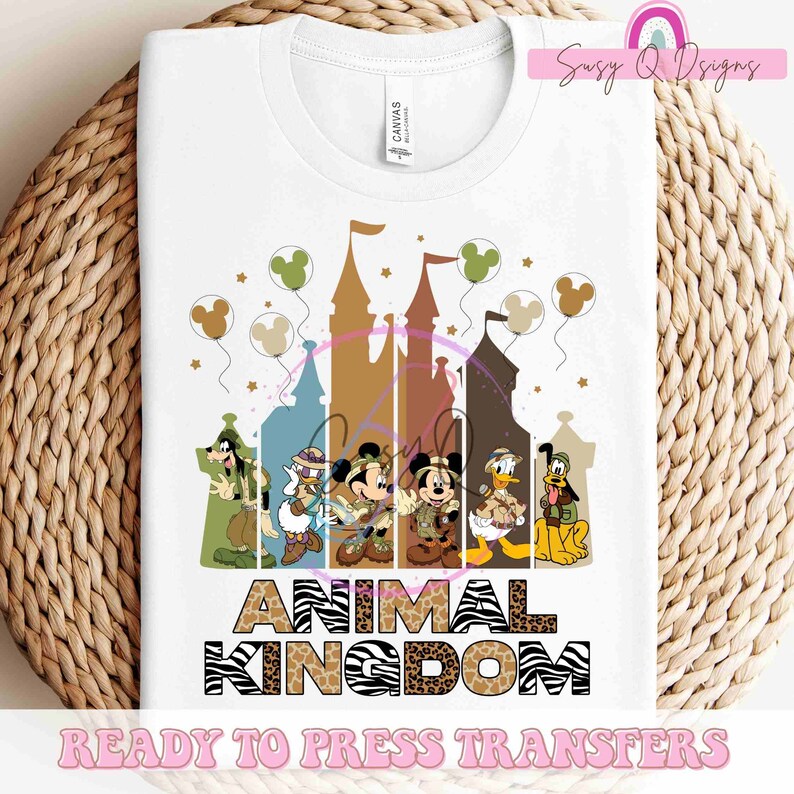 Family Safari Trip Image Transfers, Safari Iron on Prints, Animal ...