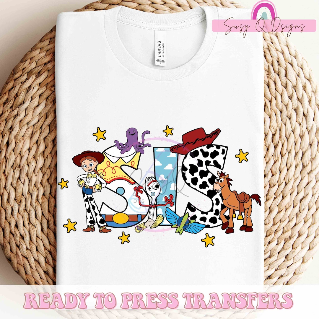 Toy Story Sis and Bro Image Transfers, Toy Story Iron on Prints, Toy ...