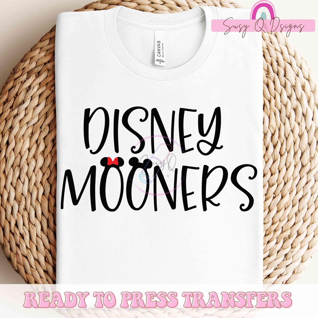 Disney Mooners Image Transfers, Disney Family Vacation Sublimation ...
