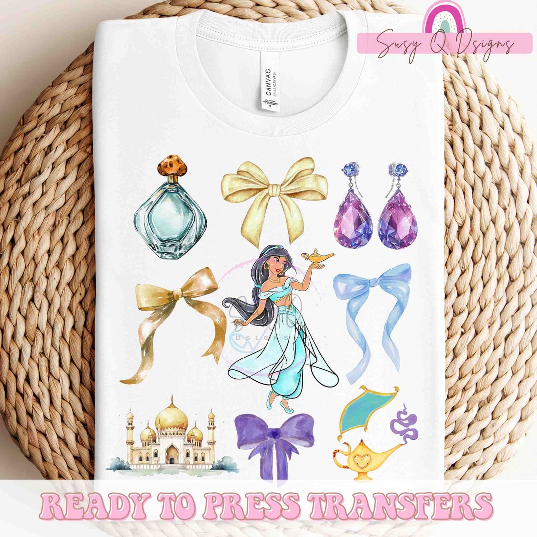 Jasmine Image Transfers, Princess Jasmine Sublimation Prints, Jasmine ...