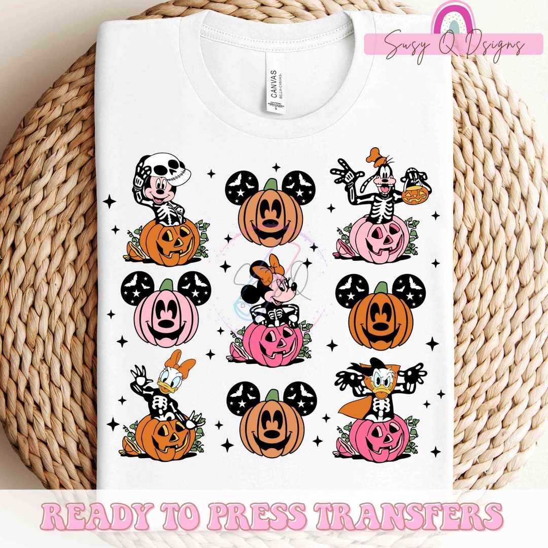 Mickey and Friends Pumpkins HTV and Sublimation Image Transfer ...
