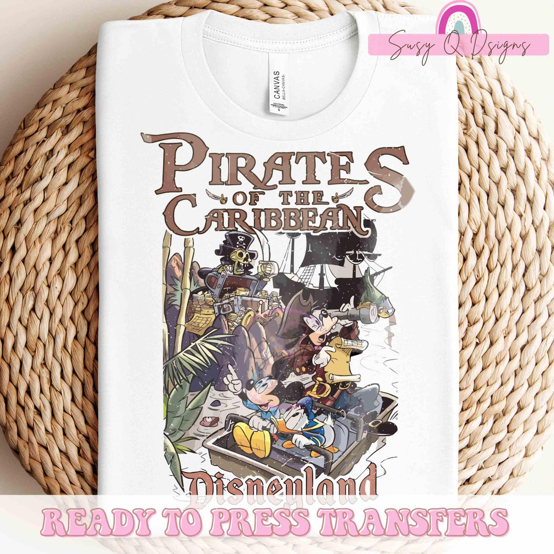 Mickey and Friends Pirates HTV and Sublimation Image Transfers, Mickey ...