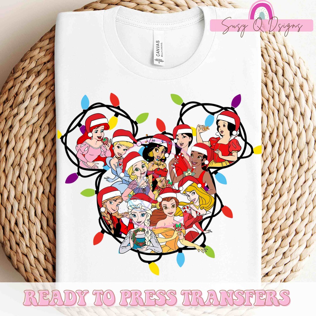 Princess Christmas HTV and Sublimation Image Transfer, Family Vacation ...