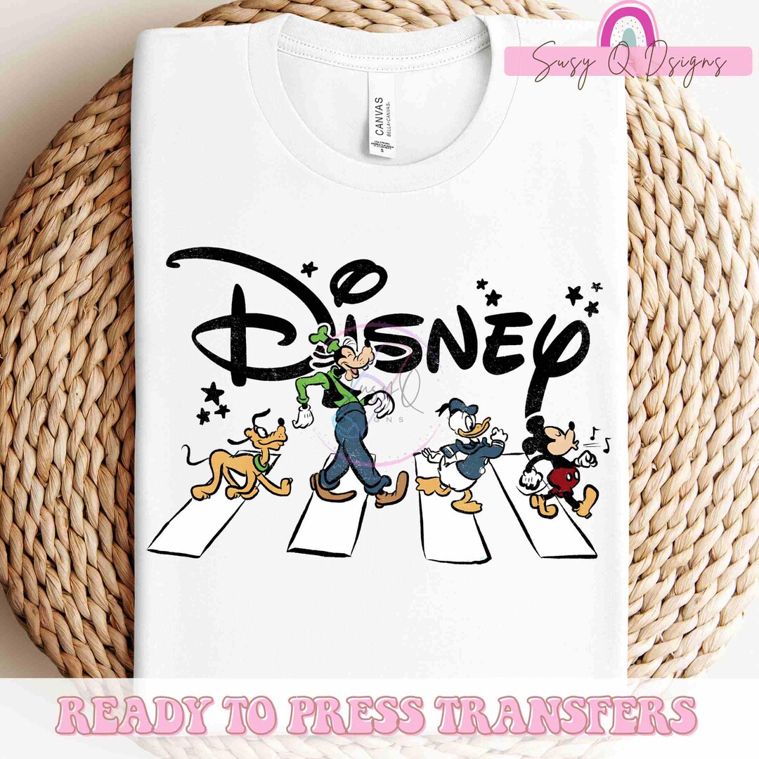Retro Mickey Friends Transfers, Disney Family Vacation Sublimation ...