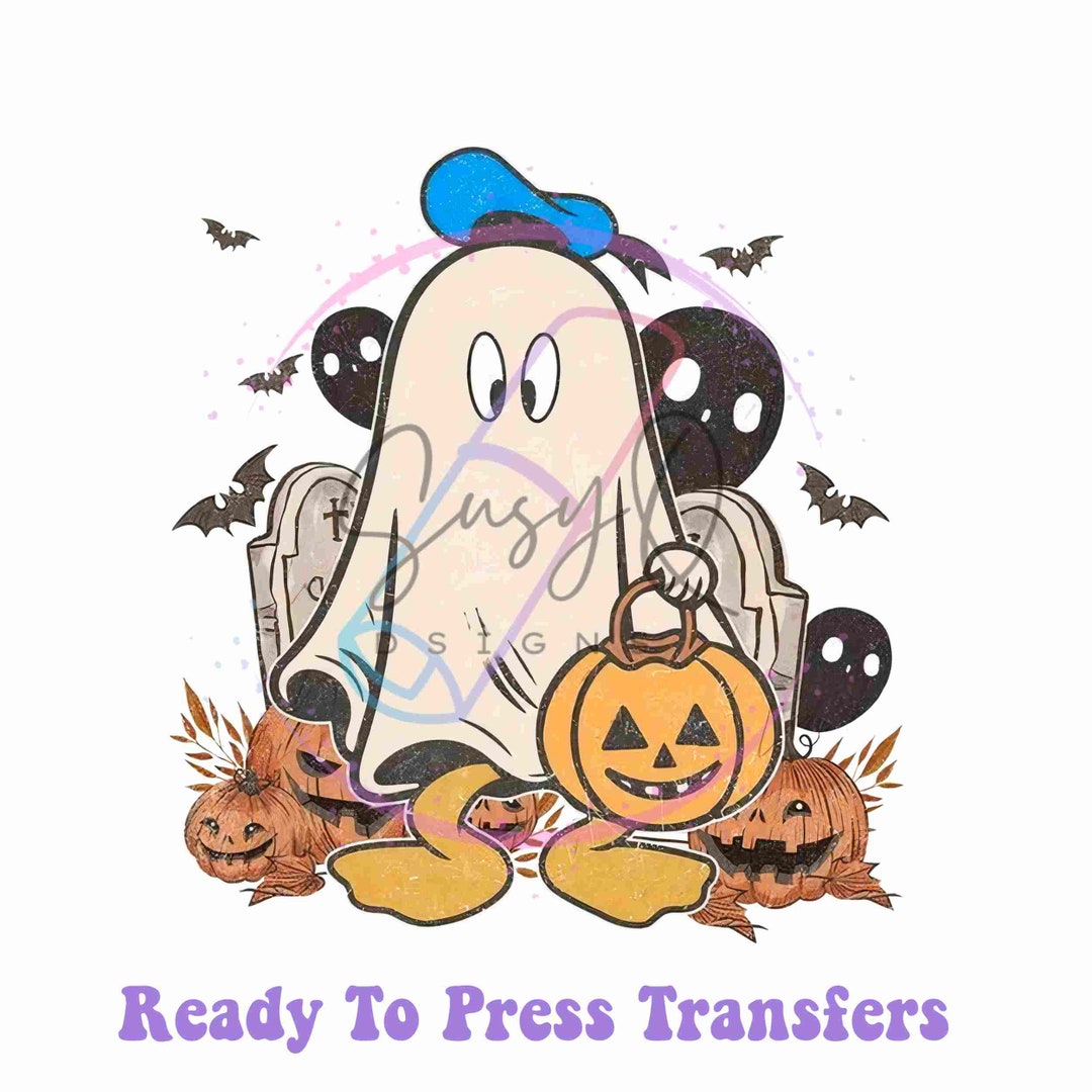 Ready to Press Spooky Donald Ghost HTV and Sublimation Image Transfer ...