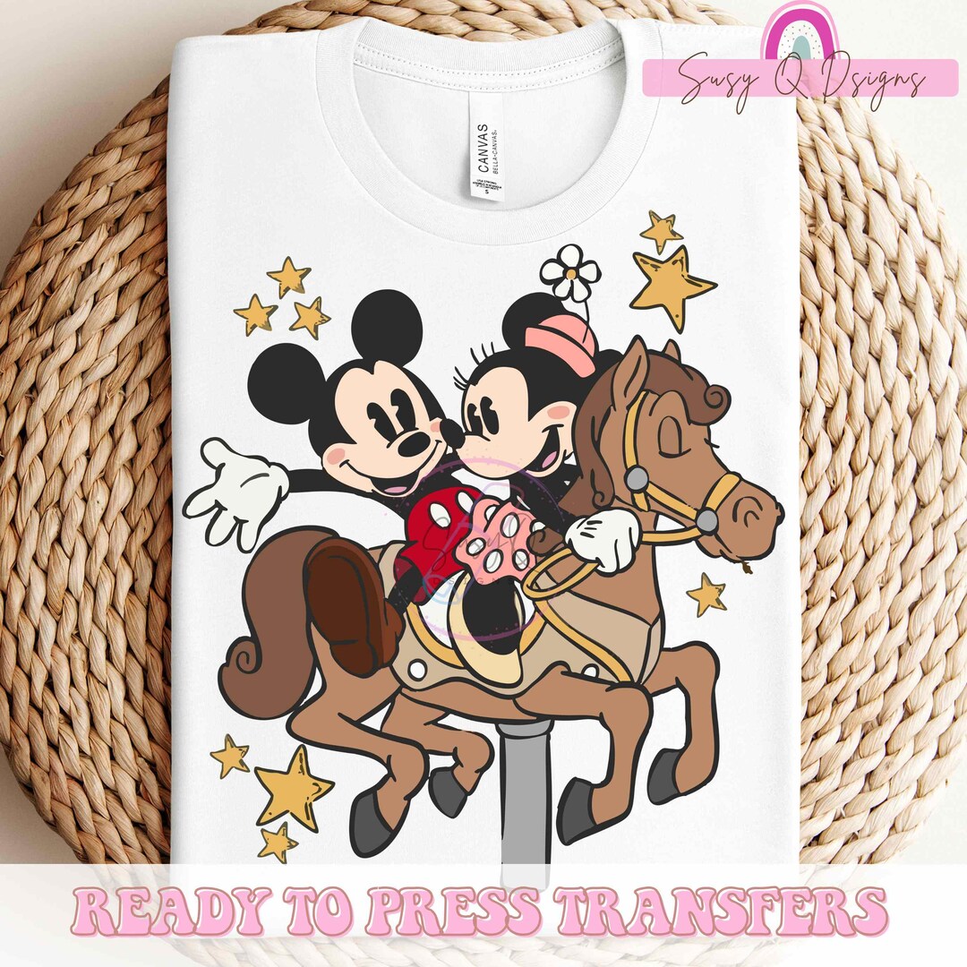 Retro Mickey Minnie HTV and Sublimation Image Transfers, Sublimation ...
