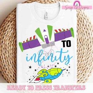 To Infinity and Beyond HTV and Sublimation Image Transfers, Toy Story HTV, Toy Story Sublimation ...