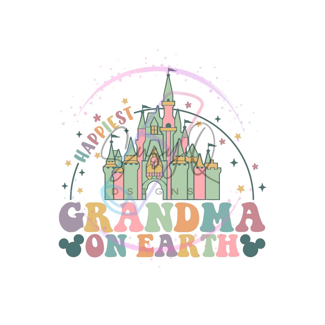 Happiest Grandma on Earth Image Transfers, Disney Family Vacation ...