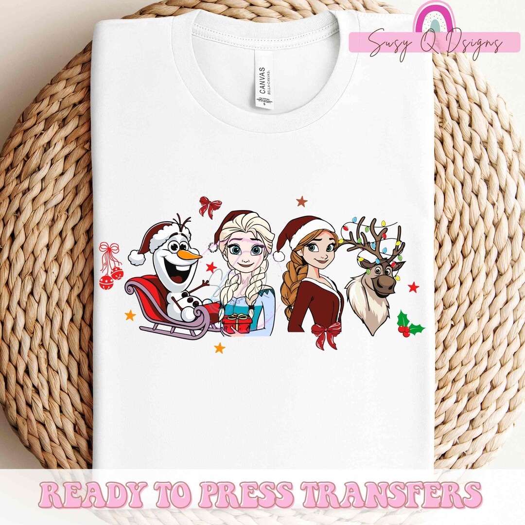 Frozen Christmas HTV and Sublimation Image Transfer, Family Vacation ...