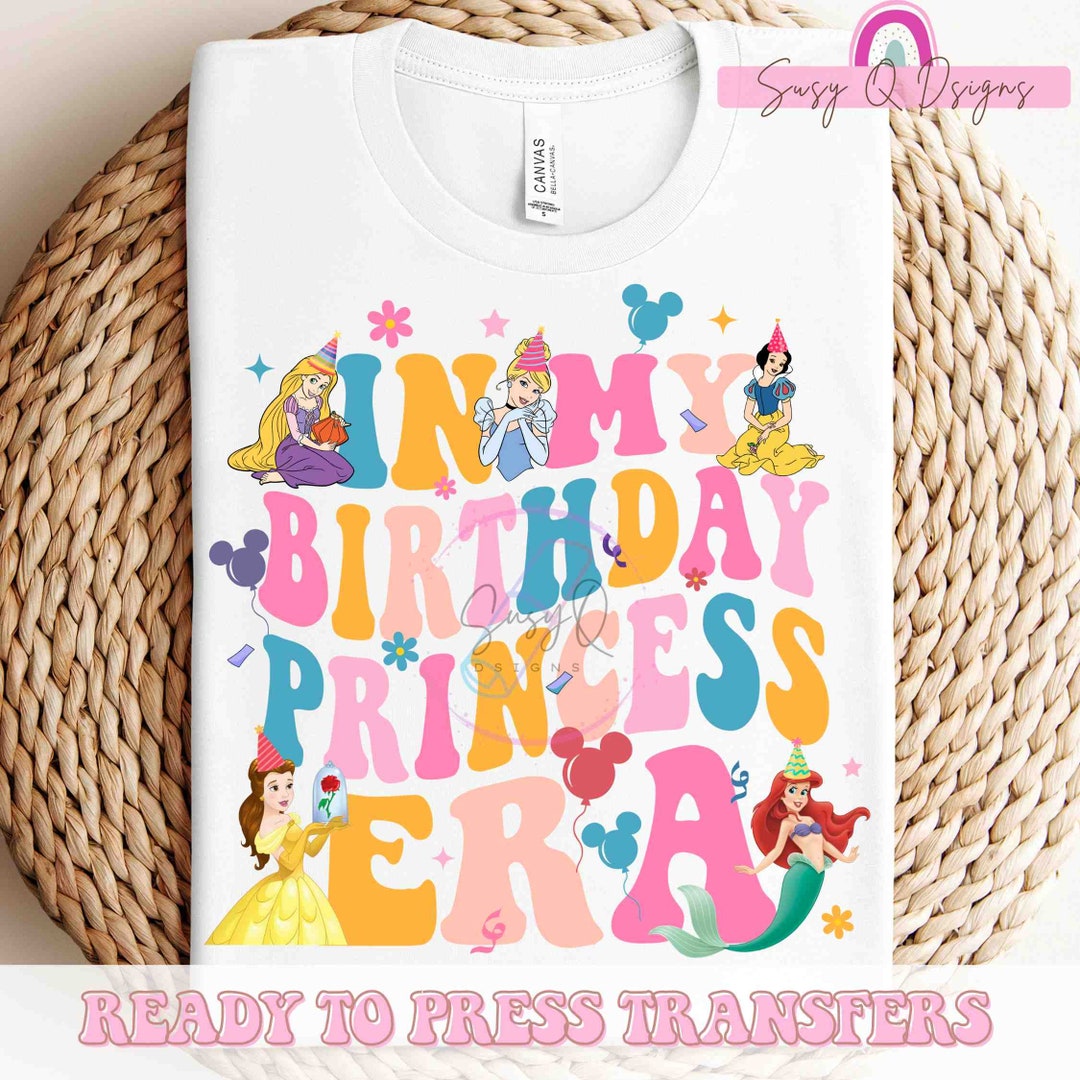 Birthday Princess HTV and Sublimation Image Transfers, Birthday ...