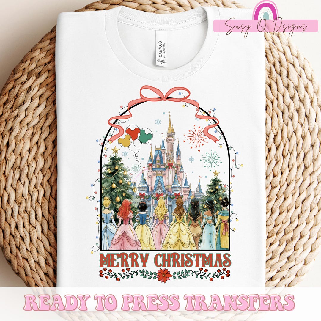 Christmas Princesses HTV and Sublimation Image Transfer, Family ...