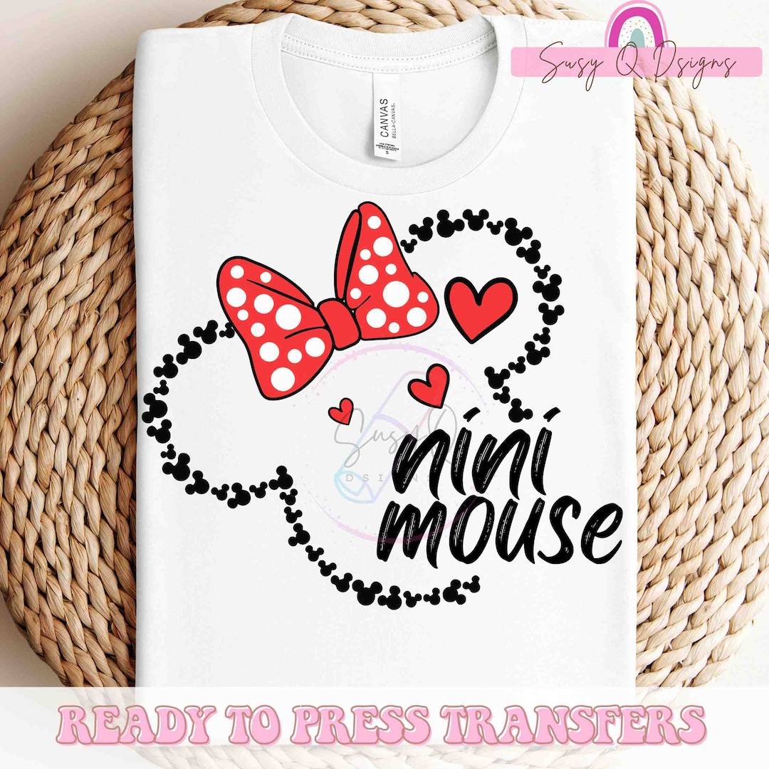 Nini Mouse HTV and Sublimation Image Transfers, Disney Nini Iron on ...