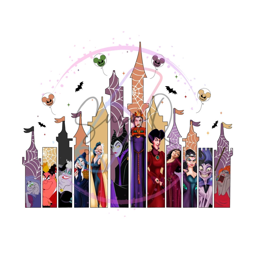 Ready to Press Villains Castle HTV and Sublimation Image - Etsy