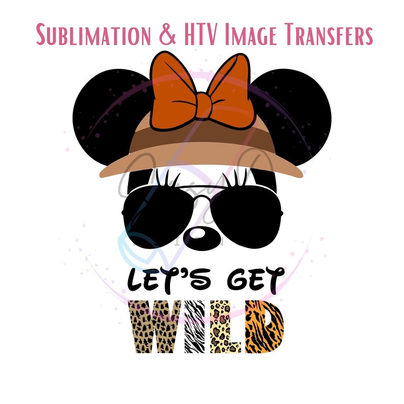 Disney Animal Kingdom Image Transfers Lets Get Wild Safari - Etsy
