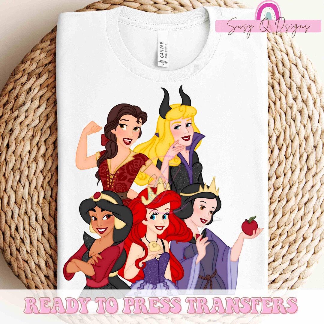 Princess Villains HTV and Sublimation Image Transfer, Family Vacation ...