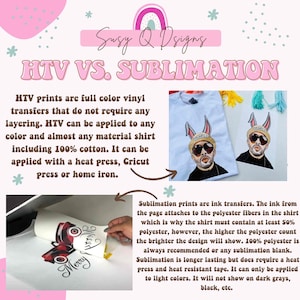 Ready to Press Custom Stitch Name HTV and Sublimation Image Transfer ...