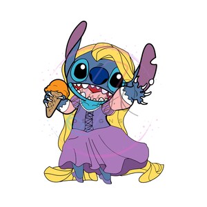 Stitch Princess Image Transfers, Stitch Pocahontas HTV, Stitch Mulan ...