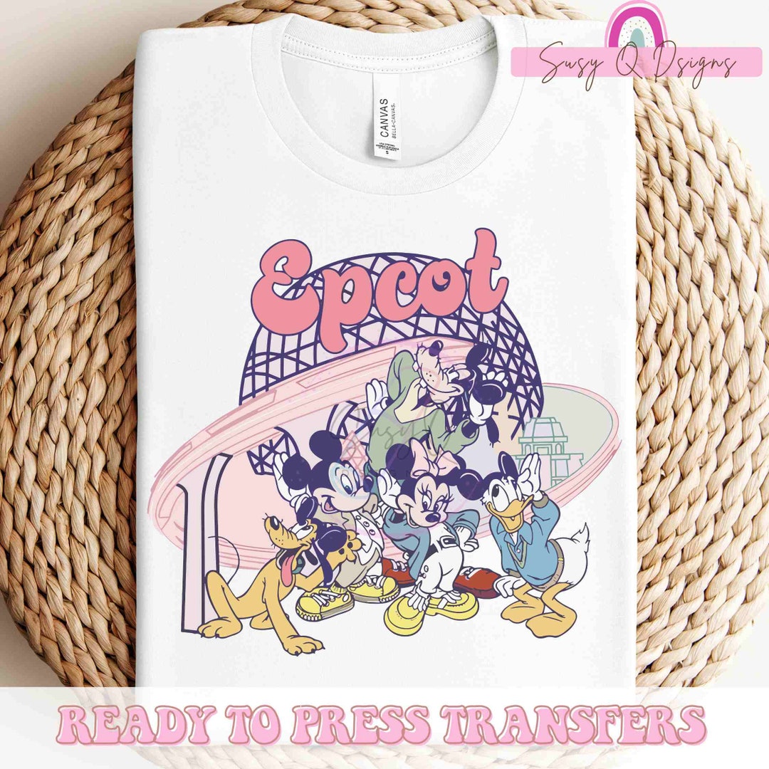 Retro Mickey Friends Epcot Image Transfers, Snacking Around the World ...