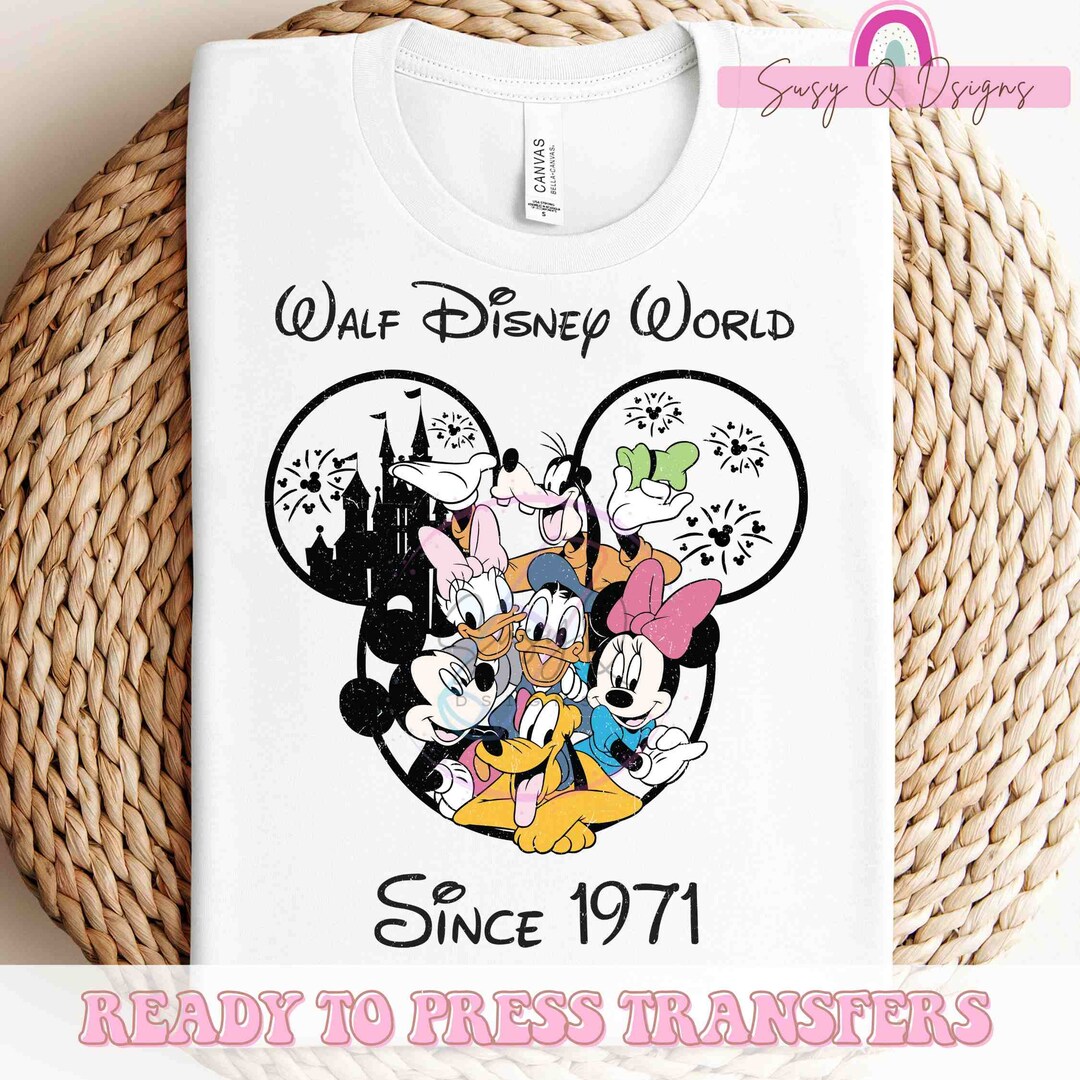 Mickey and Friends Disney Image Transfers, Disney Sublimation Prints ...