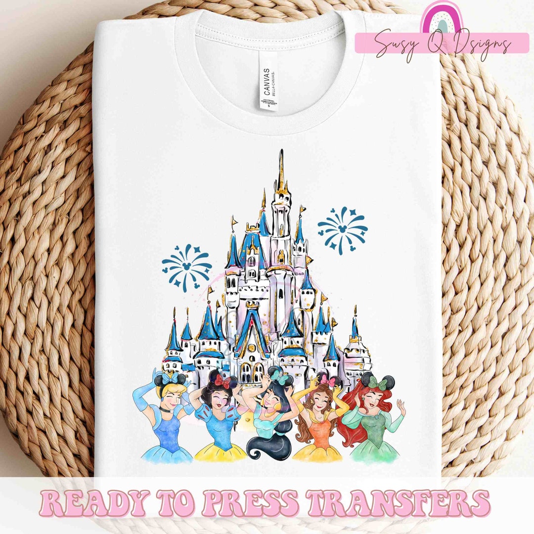 Disney Princess Castle Image Transfers, Disney Princess Vacation ...