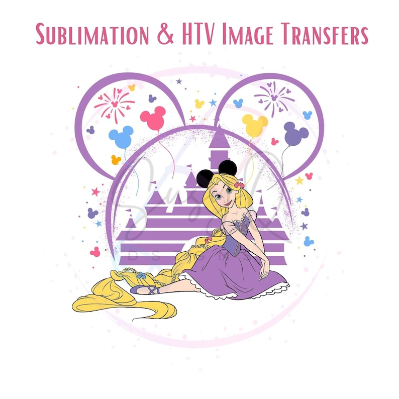 Disney Princess Castle Image Transfers, Disney Sublimation Prints ...