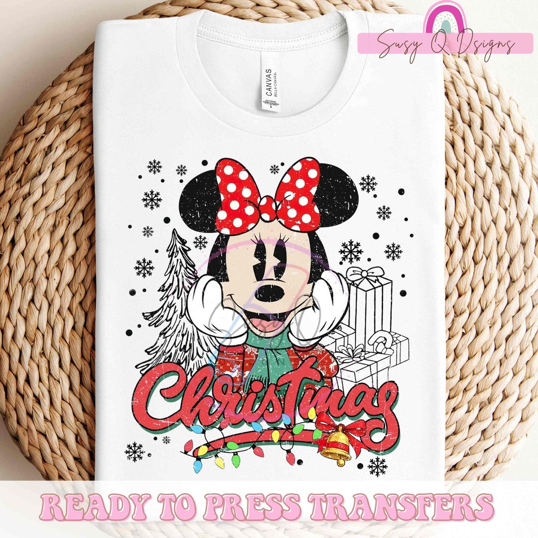 Ready to Press Christmas Mouse HTV and Sublimation Image Transfer ...