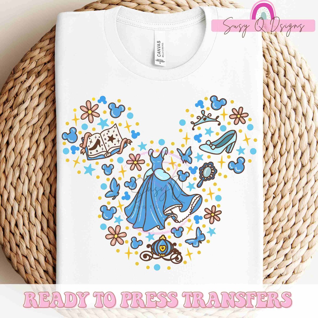 Disney Princess Cinderella Image Transfers, Disney Princess Vacation ...