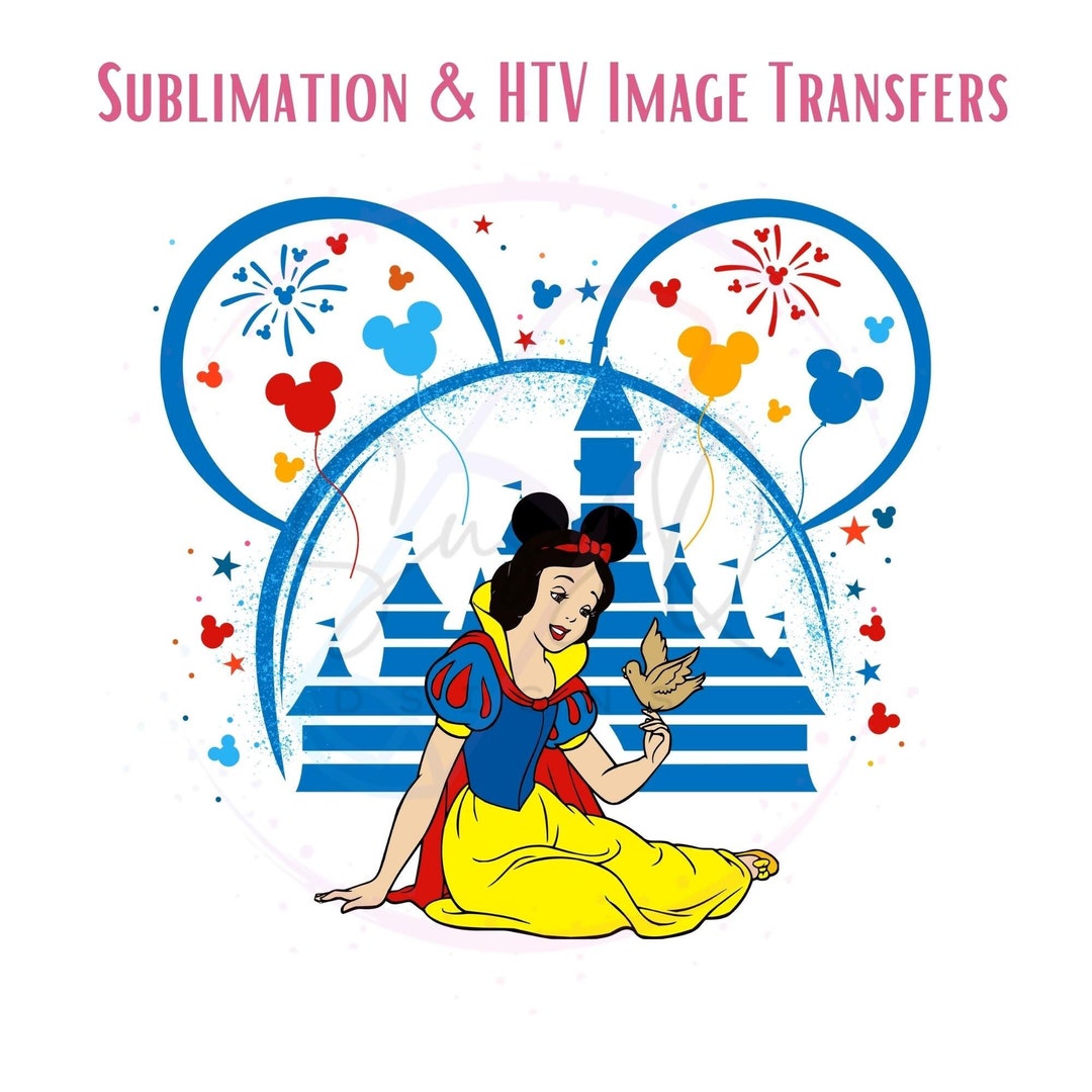 Disney Princess Castle Image Transfers, Disney Sublimation Prints ...
