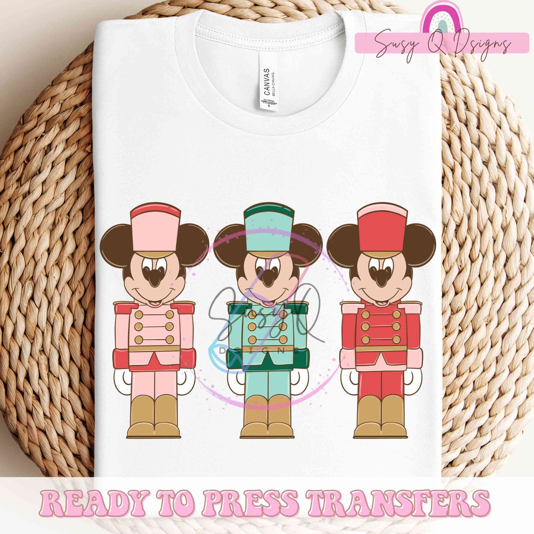 Ready to Press Christmas Mickey Nutcracker HTV and Sublimation Image ...