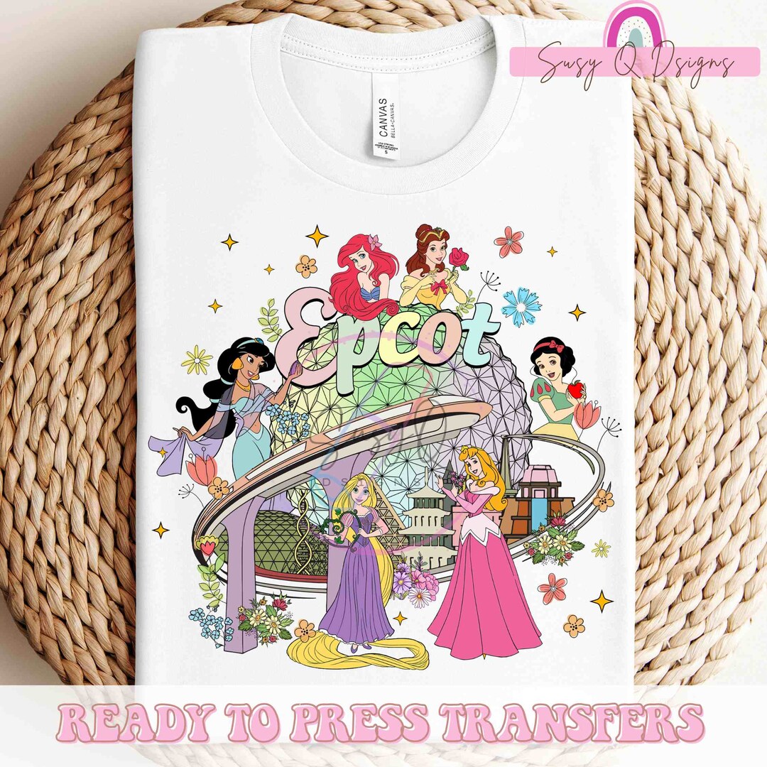 Princess Epcot HTV and Sublimation Image Transfers, Epcot Sublimation ...