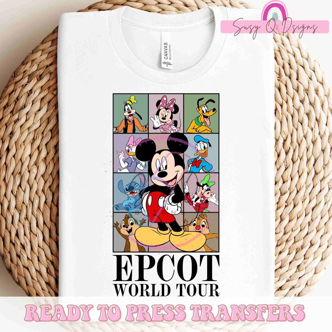 Mickey and Friends World HTV and Sublimation Image Transfer, Family ...