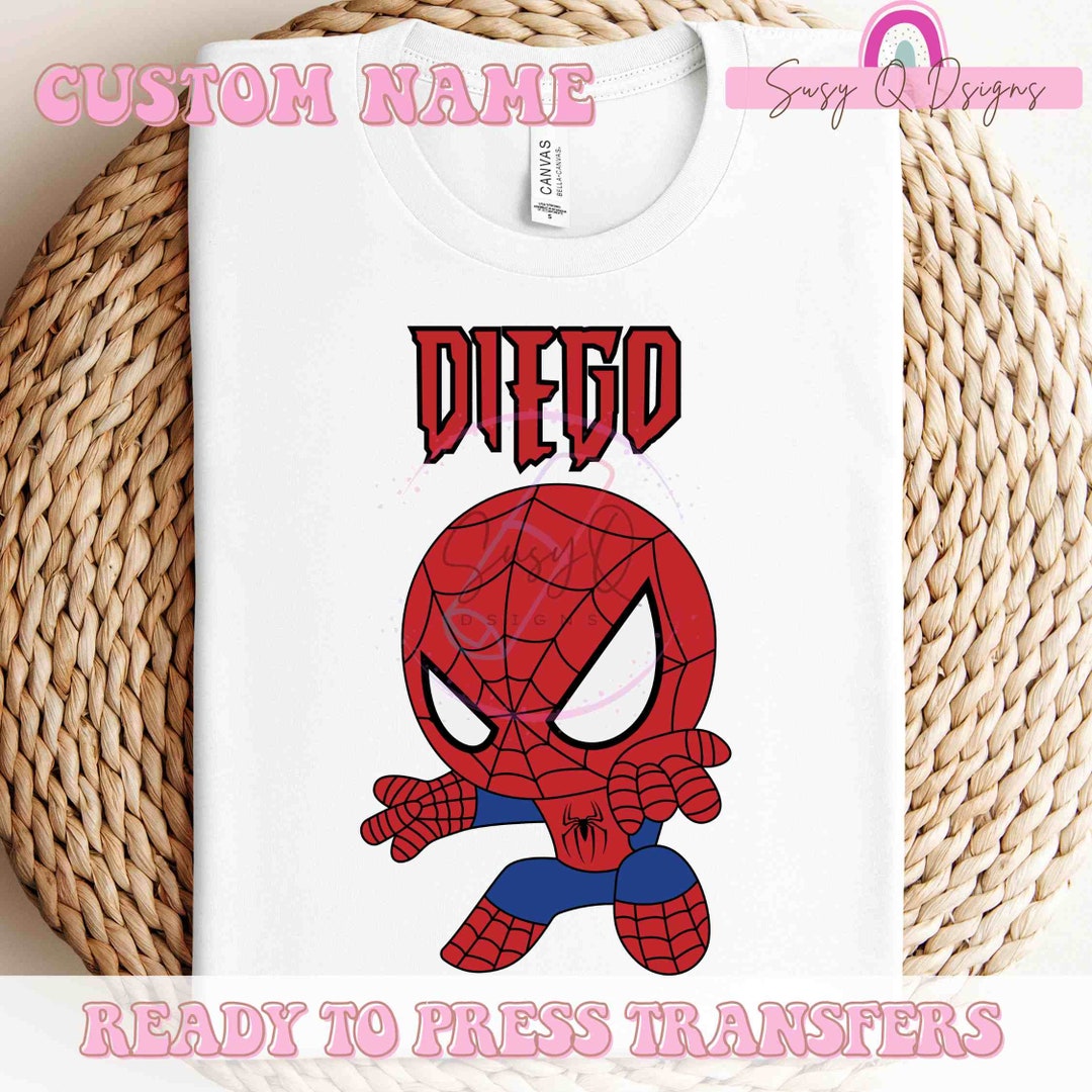 Custom Spider Hero With Name HTV and Sublimation Image Transfer, Custom ...
