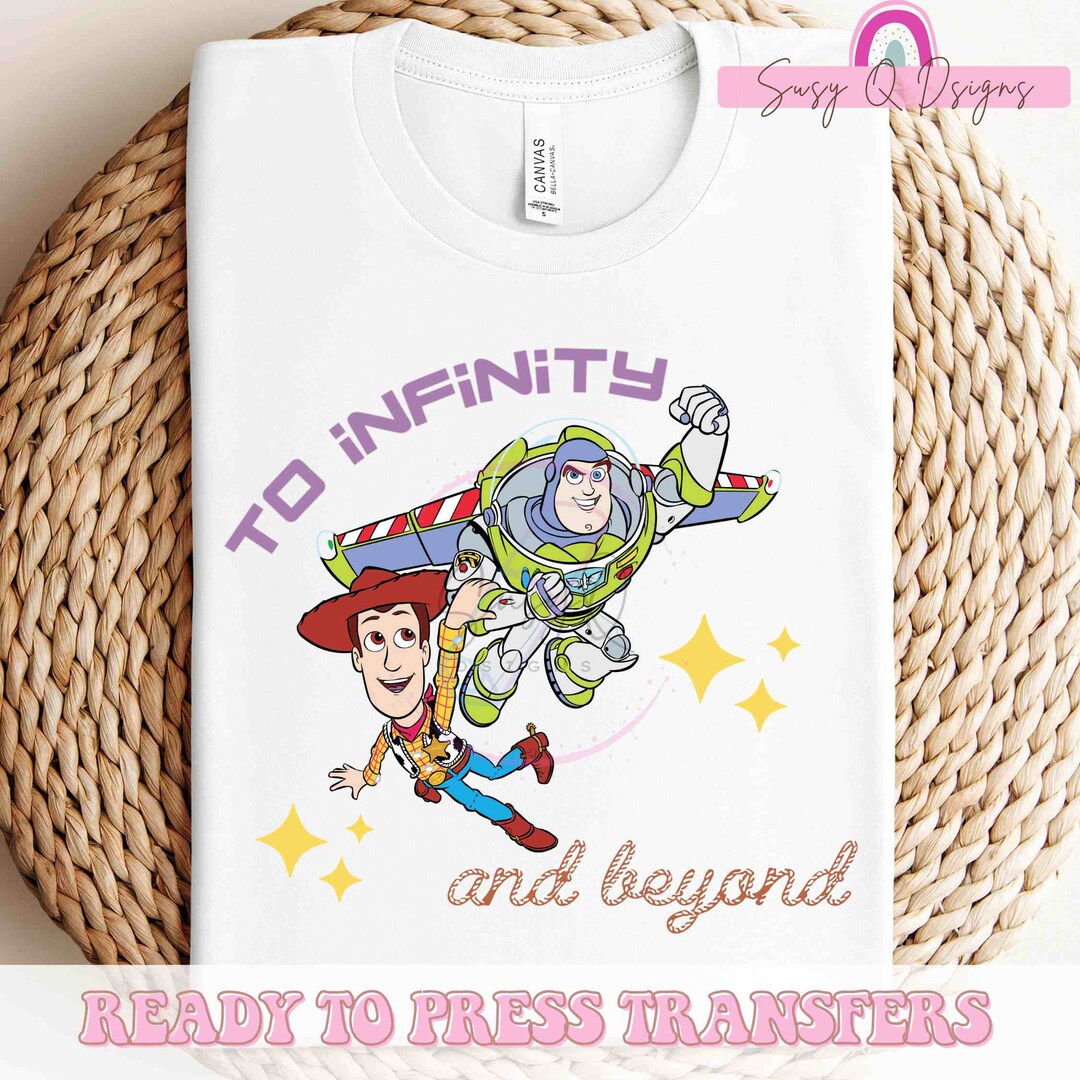 To Infinity and Beyond HTV and Sublimation Image Transfers, Toy Story Iron on Prints, Toy Story ...