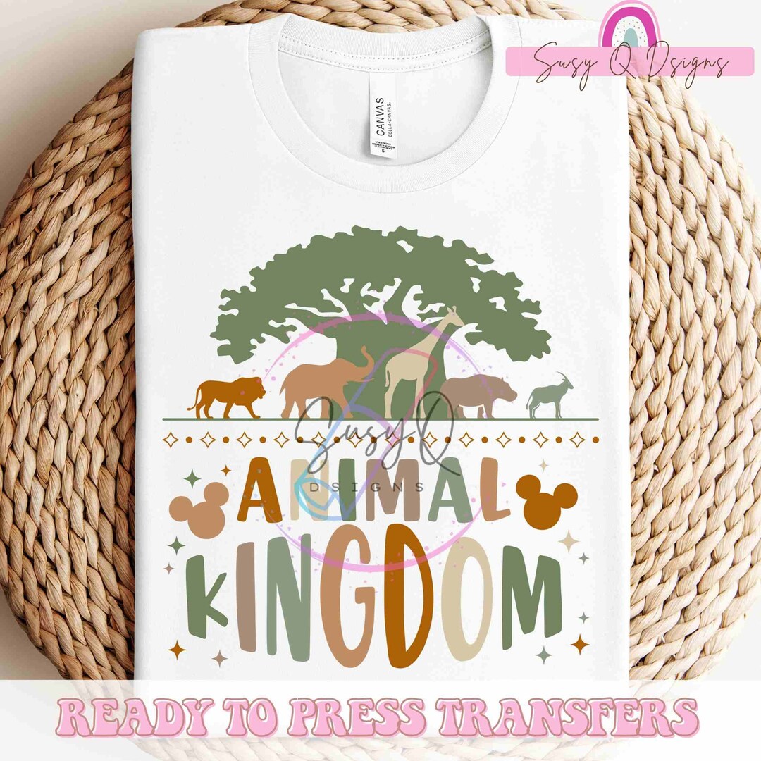 Animal Safari Vacation Image Transfers, Animal Vacation Iron on Prints ...