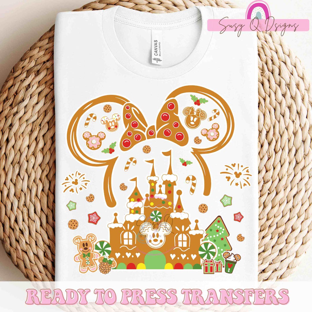 Christmas Gingerbread Castle HTV and Sublimation Image Transfer, Family ...
