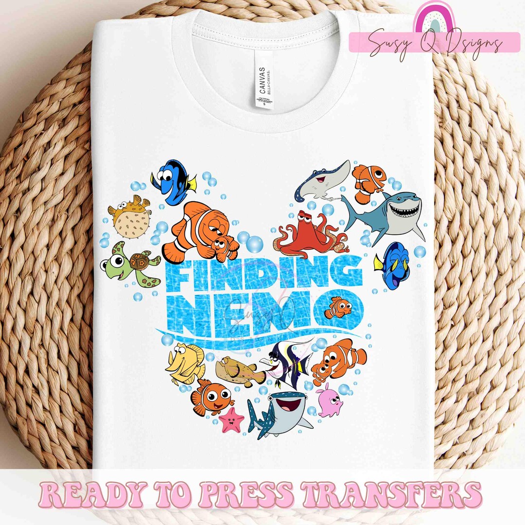 Nemo Friends HTV and Sublimation Image Transfers, Disney Family ...