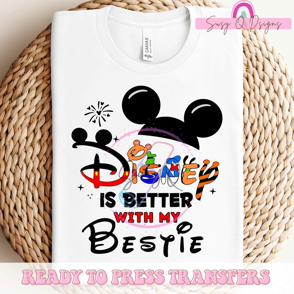 Better With My Bestie Image Transfers, Bestie Vacation on Prints ...
