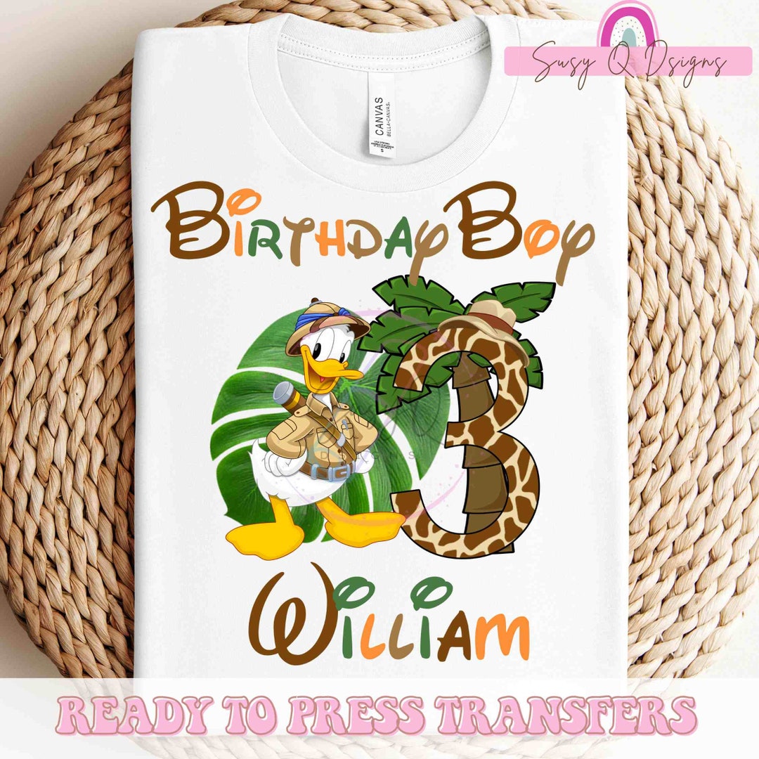 Animal Safari Birthday HTV and Sublimation Image Transfers, Animal ...