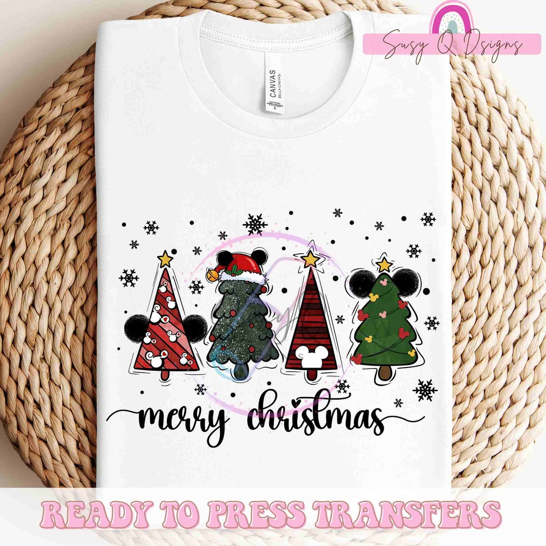 Mickey Christmas HTV and Sublimation Image Transfer, Family Vacation ...