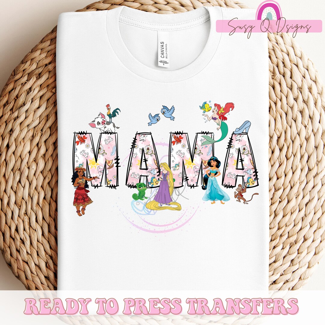 Disney Ready to Press Custom Name HTV and Sublimation Image Transfer ...