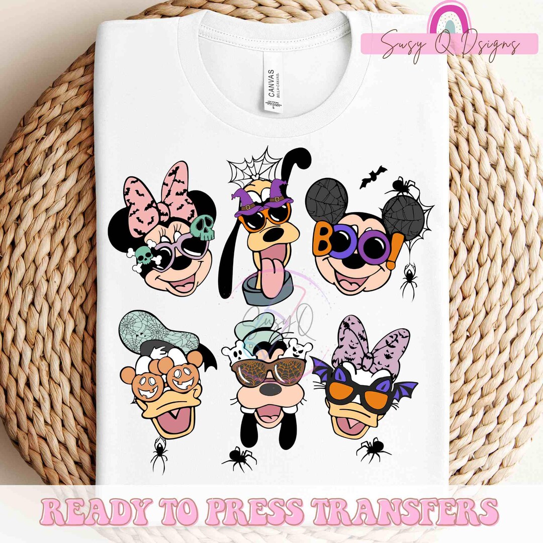 Mickey Friends Halloween HTV and Sublimation Image Transfer, Halloween ...