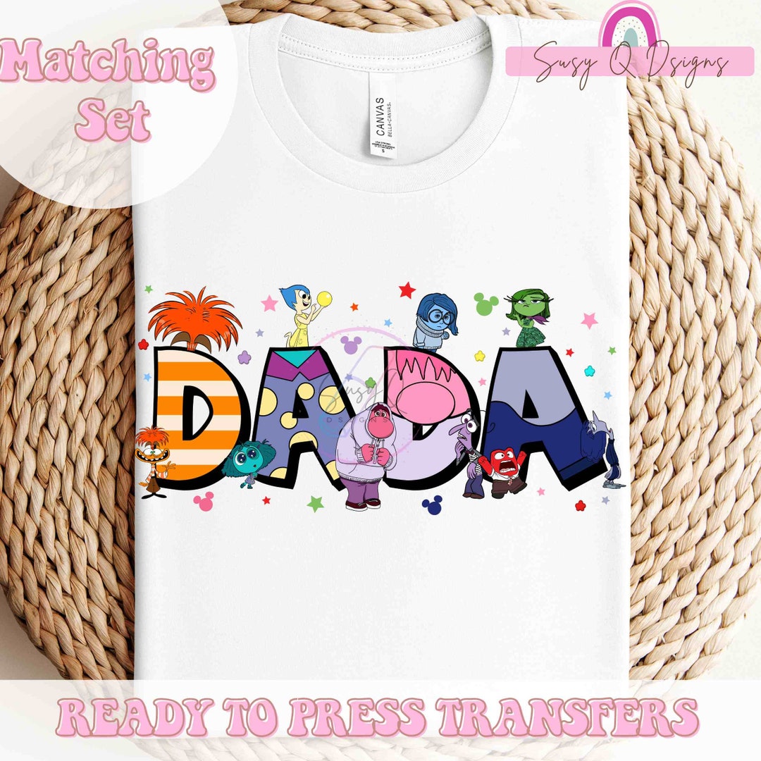 Inside Out Mama Dada Image Transfers, Disney Pixar Fest Friends HTV ...