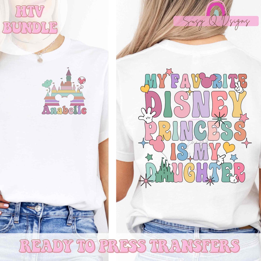 My Favorite Princess Bundle Set HTV Transfers, Disney Stitch Halloween ...