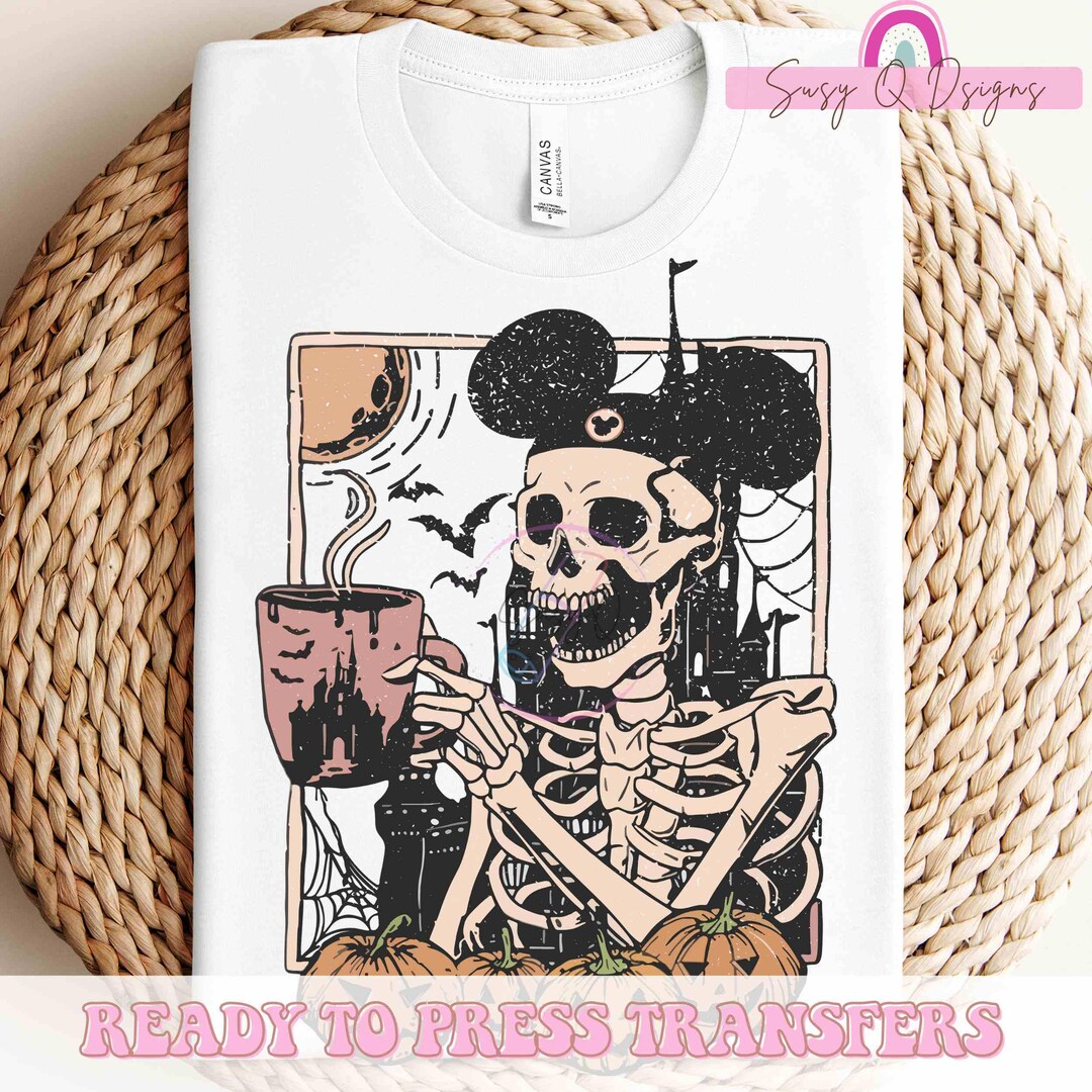 Halloween Disney Skeleton HTV and Sublimation Image Transfer, Spooky ...