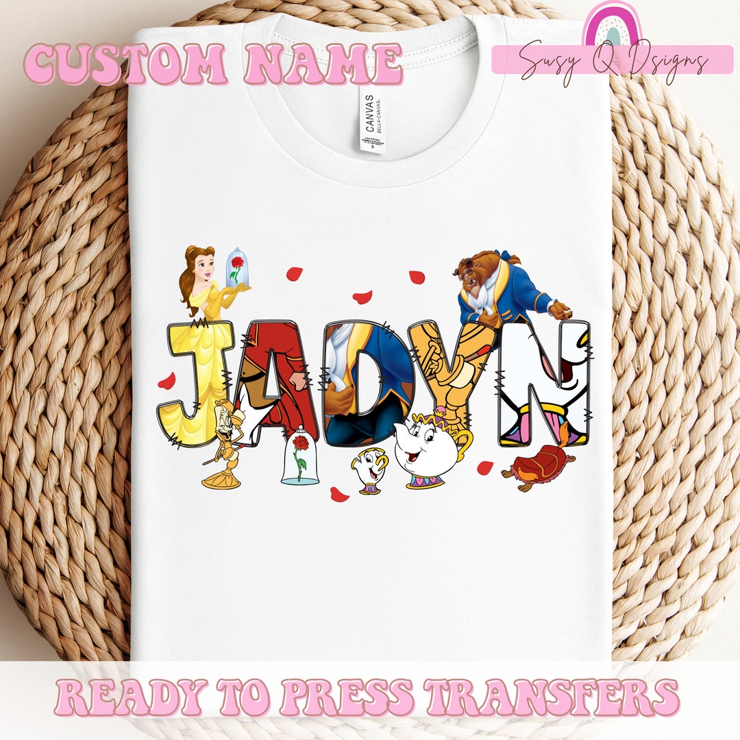 Ready to Press Custom Belle Name HTV and Sublimation Image Transfer ...
