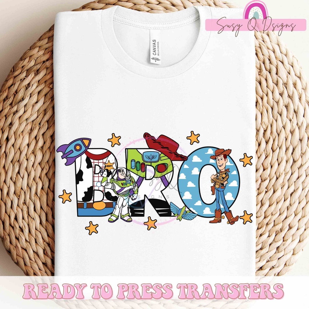 Toy Story Sis and Bro Image Transfers, Toy Story Iron on Prints, Toy ...